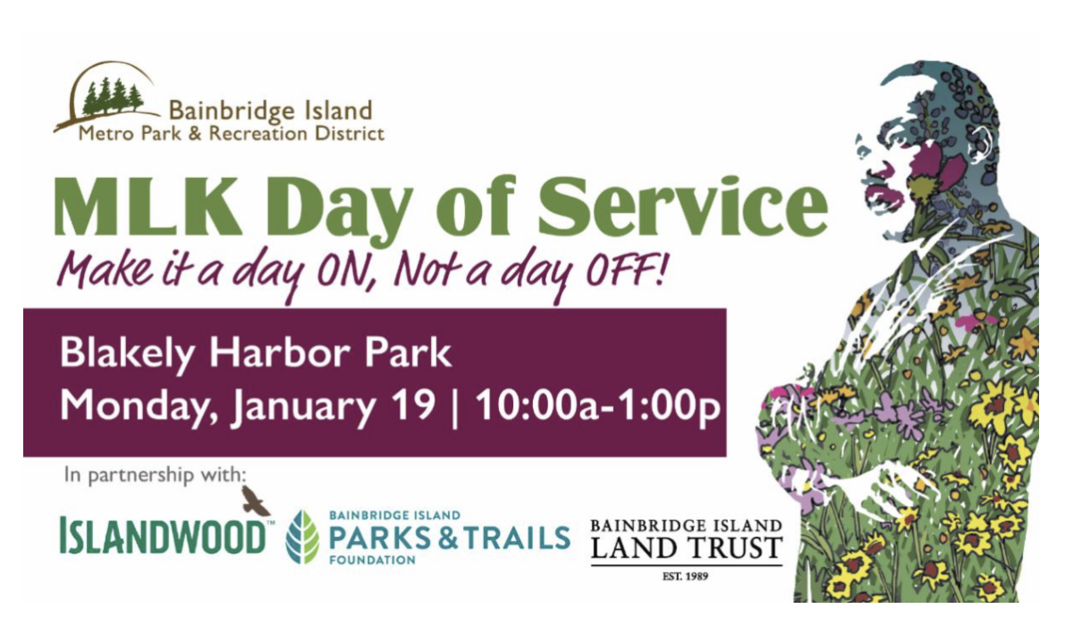 SB Partner: BI Metro Parks MLK Day of Service - Sustainable Bainbridge